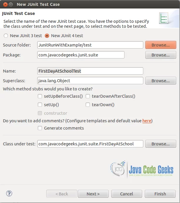 JUnit RunWith Example - Java Code Geeks JUnit RunWith Example - Java Code Geeks
