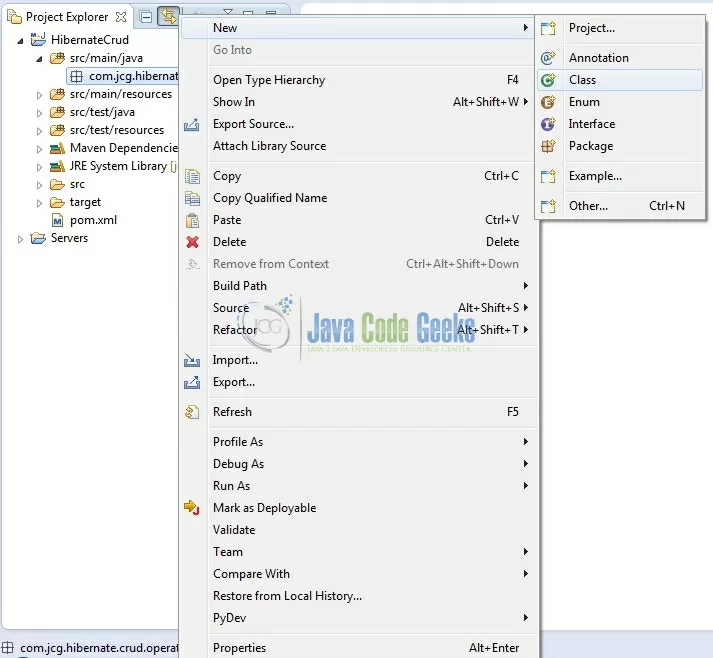 Hibernate Crud Operations Tutorial Java Code Geeks