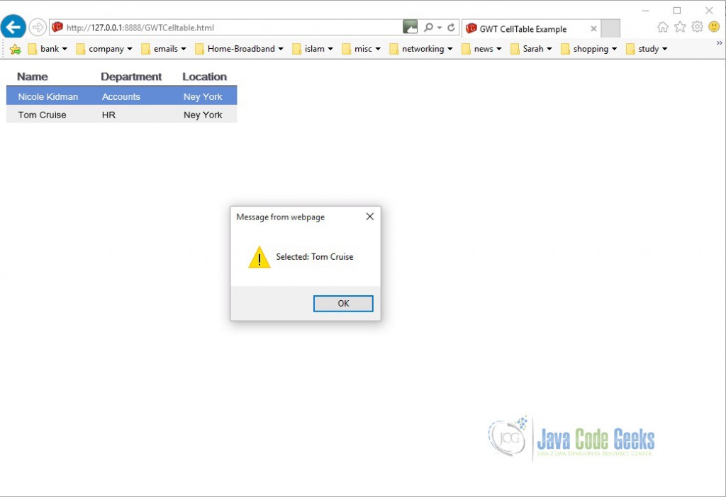 GWT CellTable Example - Java Code Geeks GWT CellTable Example - Java Code Geeks