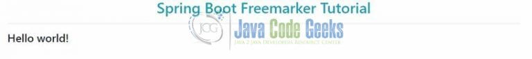 Spring Boot Freemarker Configuration Example Java Code Geeks