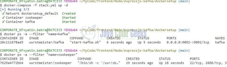 Docker Kafka Topic Creation Java Code Geeks